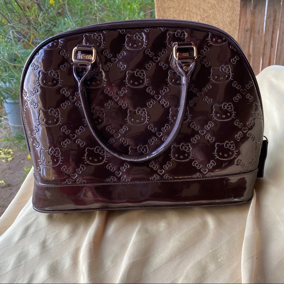 Loungefly | Bags | Rare Authentic Loungefly Hello Kitty Shiny Handbag ...